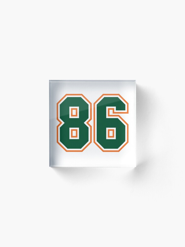 "Jersey 86 Number. Number eighty-six Straight From Miami" Acrylic Block ...