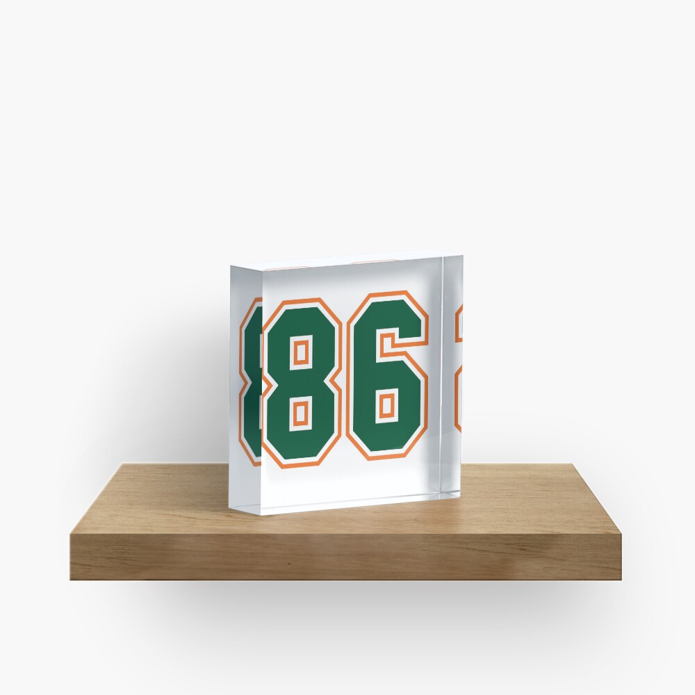 "Jersey 86 Number. Number eighty-six Straight From Miami" Acrylic Block ...
