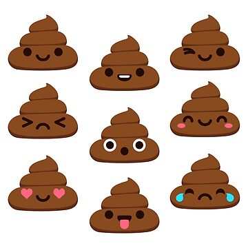 "Cute Poop" Sticker for Sale by irmirx | Redbubble