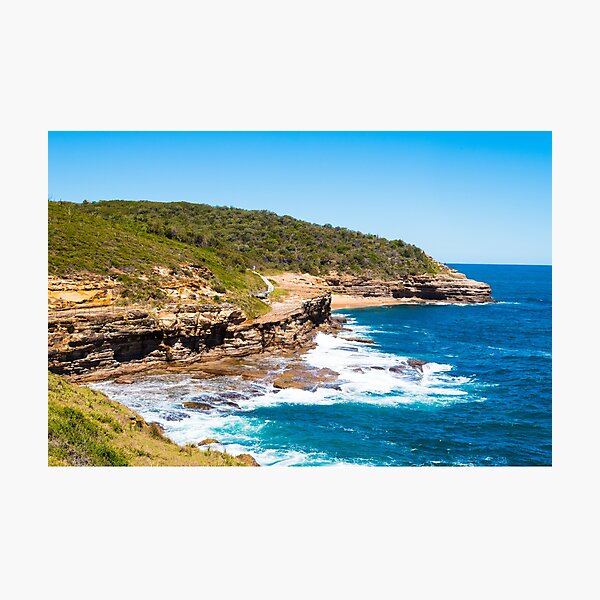Fotodruck for Sale mit "Australische Felsformation mit Ozean im ...