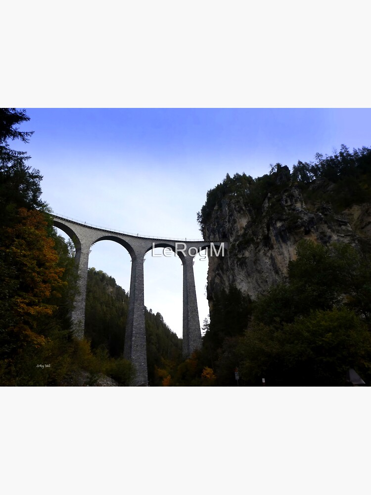 "Viaduct Bridge between two mountains" Sticker for Sale by LeRoyM ...