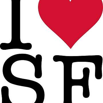 "I love San Francisco!" Sticker for Sale by artpolitic | Redbubble