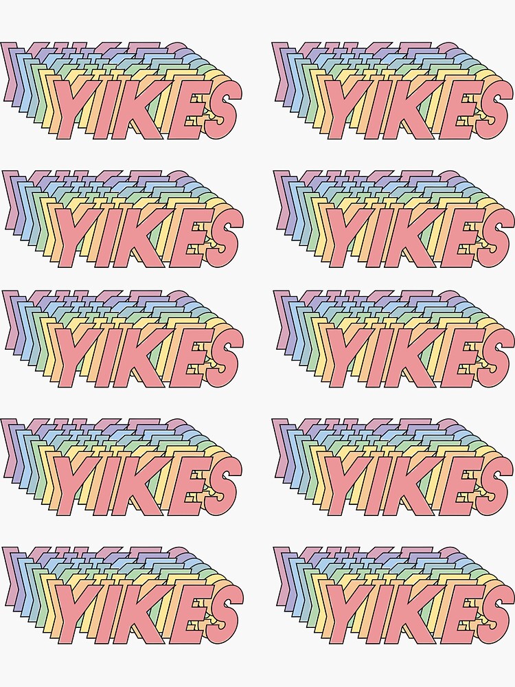"YIKES" Sticker for Sale by Meme-Original | Redbubble