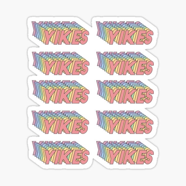 "YIKES" Sticker for Sale by Meme-Original | Redbubble