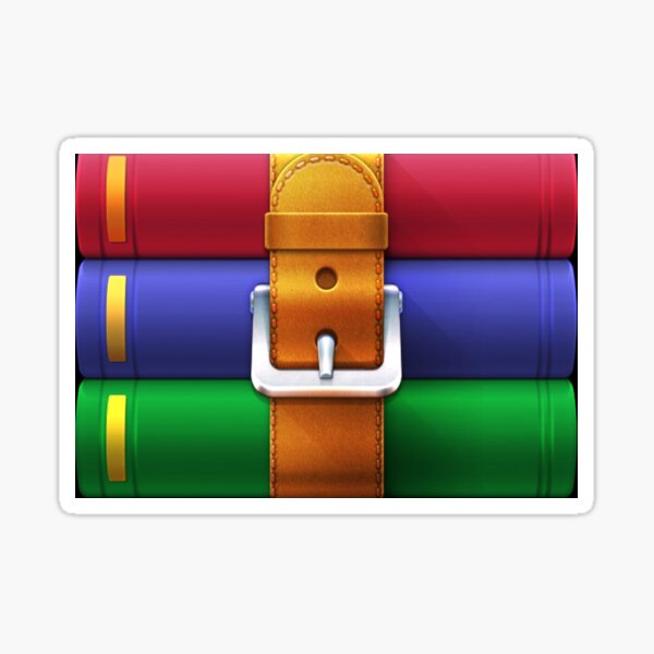 "Zip Rar Winrar " Sticker for Sale by drakouv | Redbubble