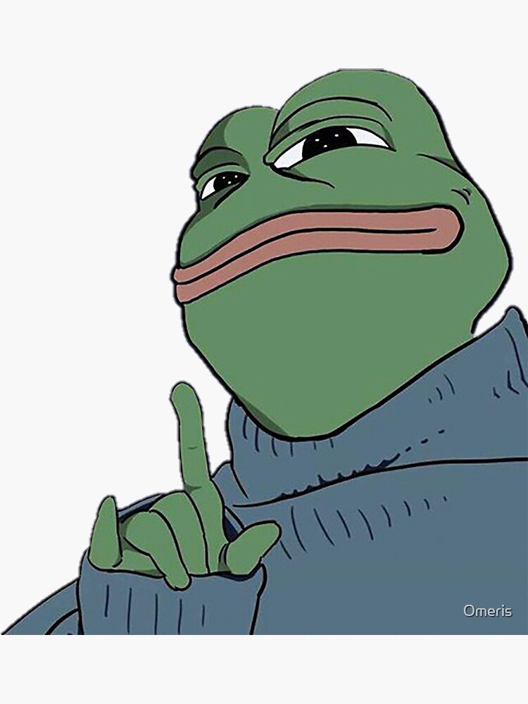 "Pepe the frog meme wait what ?" Sticker by Omeris | Redbubble