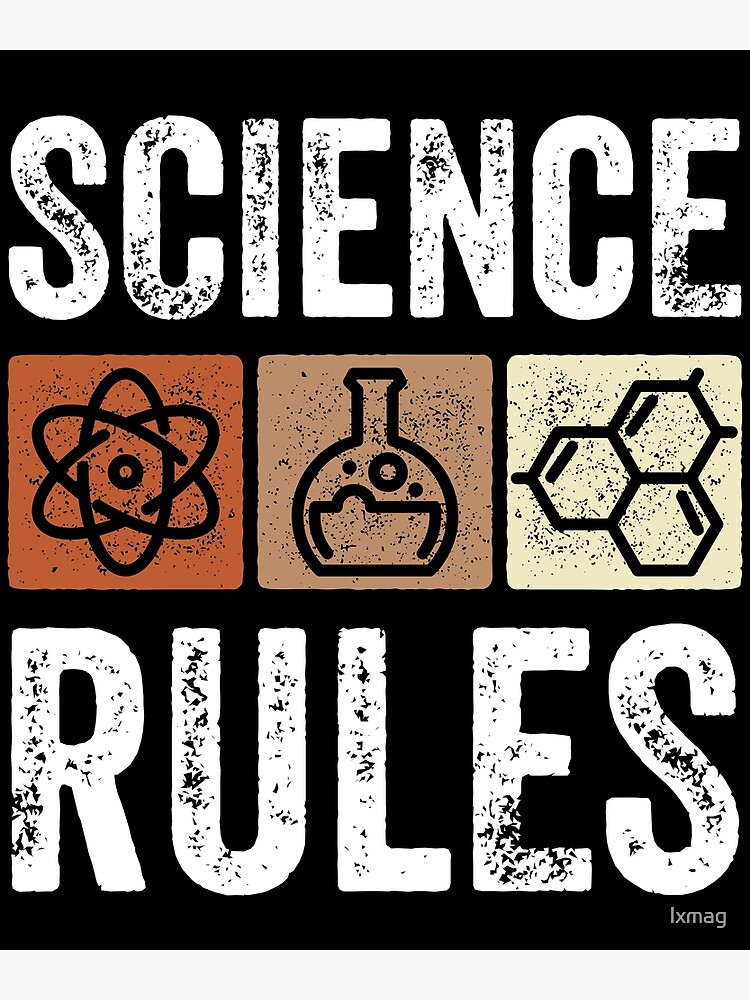 "Science Rules Student Teacher Humor Lab Scientist Vintage" Poster for ...