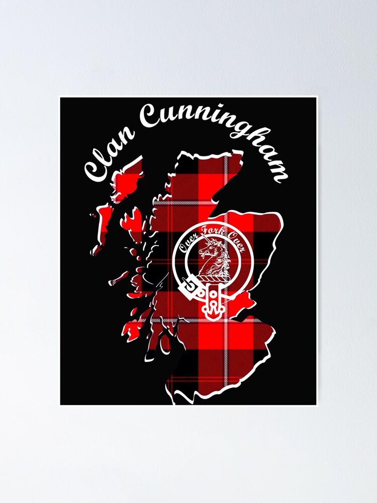 "Clan Cunningham Scotland Map Crest" Poster by ljrigby | Redbubble
