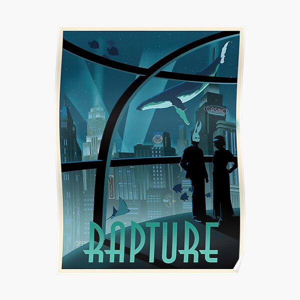 "Welcome To Rapture" Poster for Sale by Pikokk | Redbubble