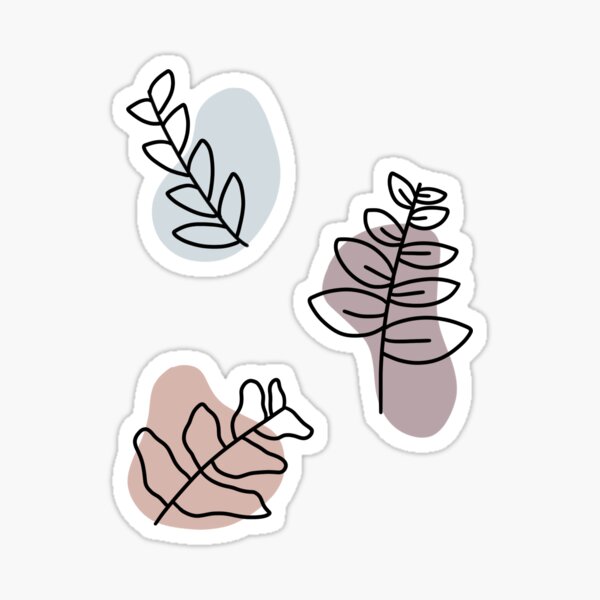 "Neutral Plants" Sticker by AlisDesignz | Redbubble