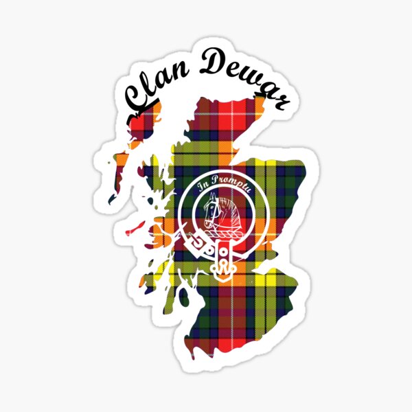 "Clan Dewar Scotland Map Crest" Sticker for Sale by ljrigby | Redbubble