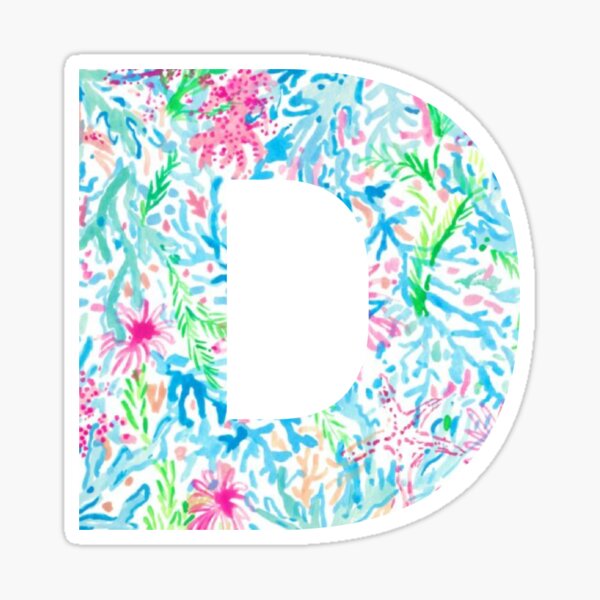 "Letter D Design" Sticker for Sale by noraoconnor | Redbubble