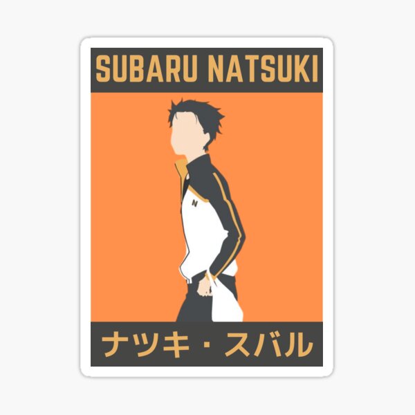 "Subaru Natsuki Minimal" Sticker for Sale by narcocynic | Redbubble