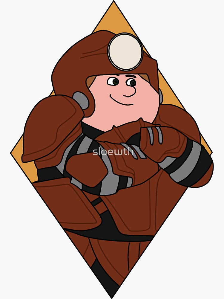 "Toby Armour" Sticker by sloewth | Redbubble