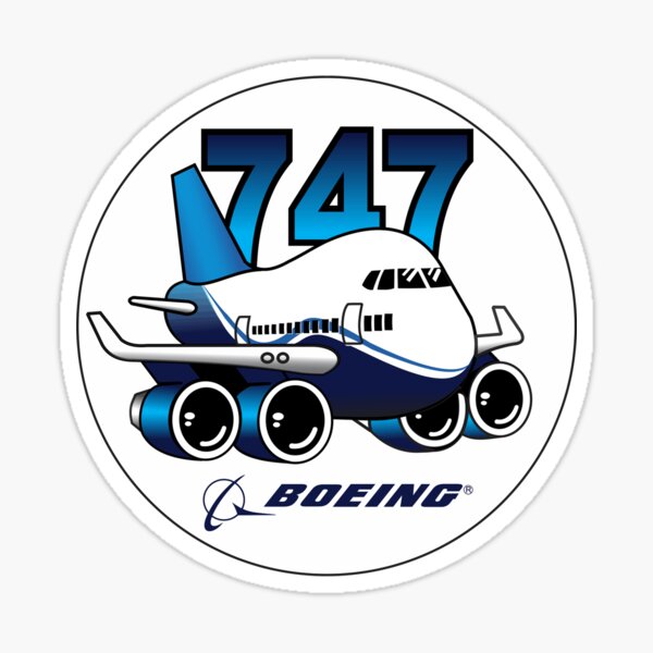 Boeing 747 Stickers | Redbubble