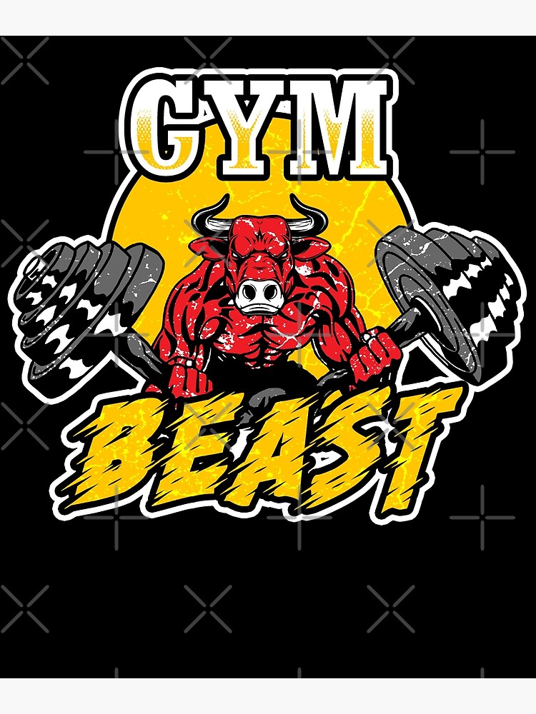 "Gym beast" Poster for Sale by Mila1946 | Redbubble