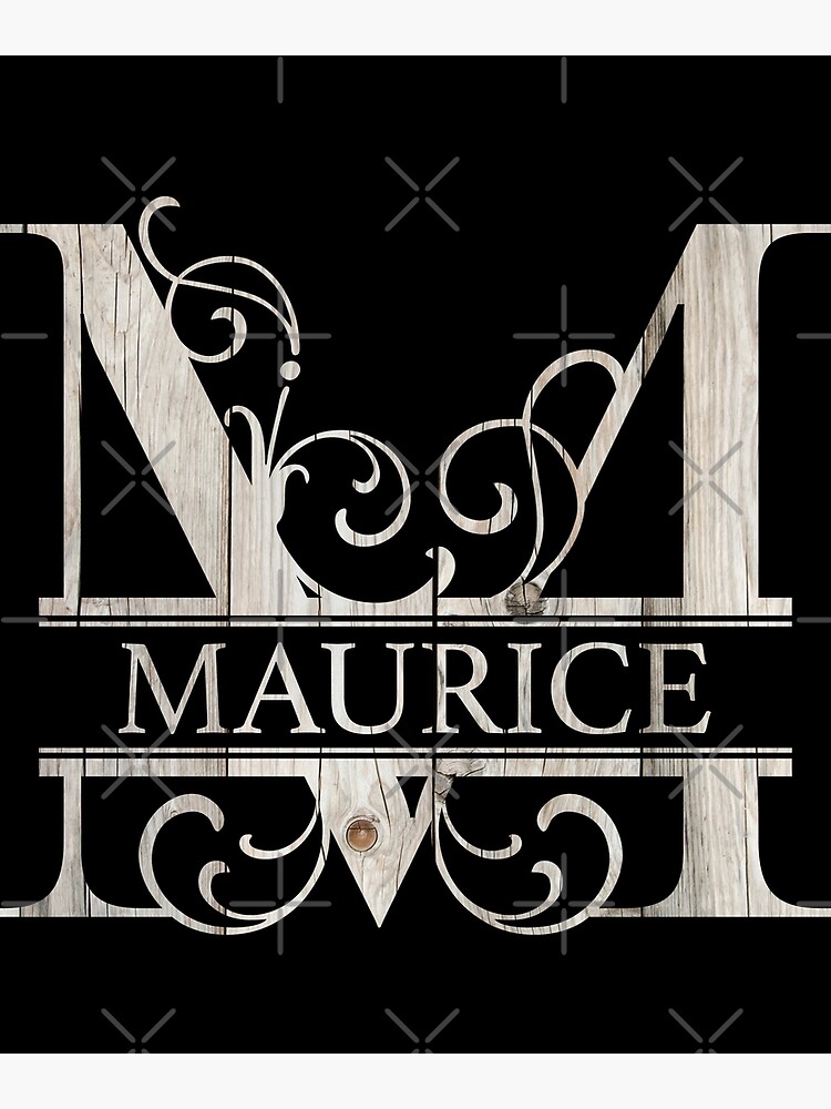 Maurice Name - Wood Style Monogram Letter M The Maurice Name Gift For ...