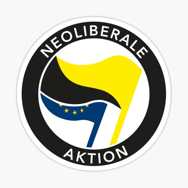 "Neoliberal Action" Sticker by NeoliberaleAkt | Redbubble