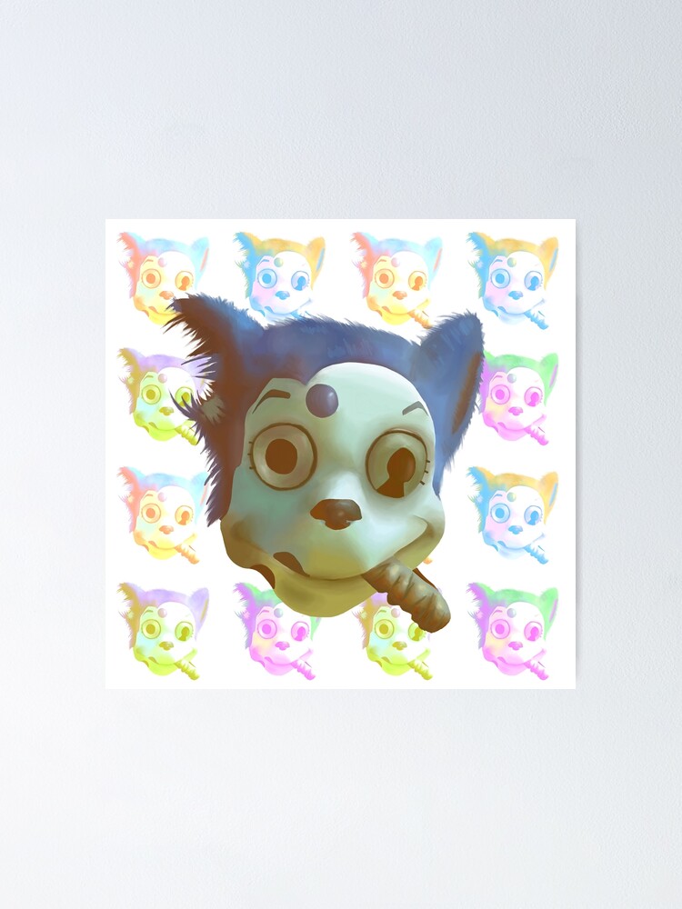 Póster «Mousekat - fondo de colores» de CloodleOodle | Redbubble