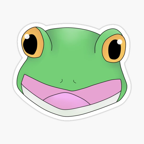 "Frog face" Sticker for Sale by JessicaR-Art | Redbubble