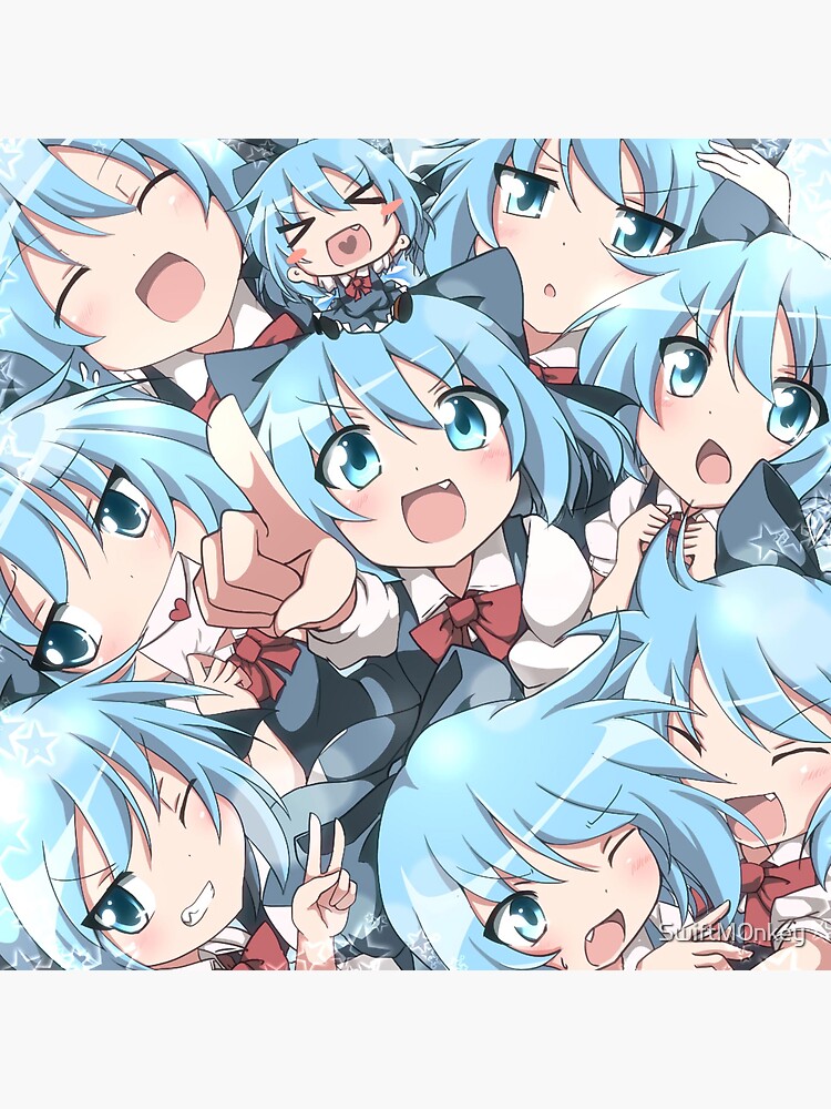 "Cirno" Sticker for Sale by SwiftM0nkey | Redbubble