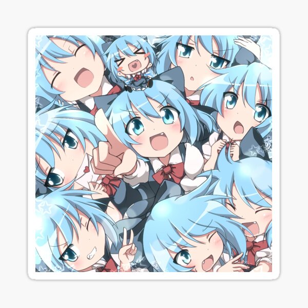 "Cirno" Sticker for Sale by SwiftM0nkey | Redbubble