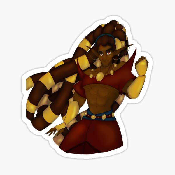 "Dagmar Half Elf " Sticker for Sale by TomCornShop | Redbubble