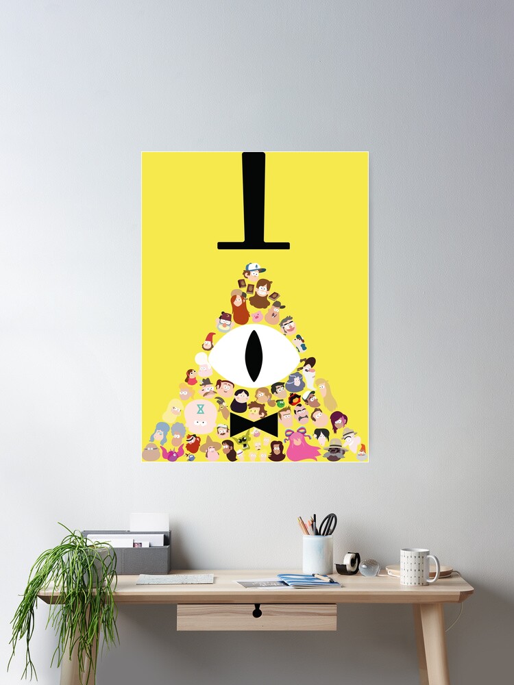"Gravity Falls Characters" Poster for Sale by Kirstie Rutter | Redbubble
