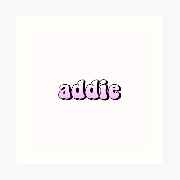 "aesthetic pastel pink gradient addie name" Art Print by STAR10008 ...