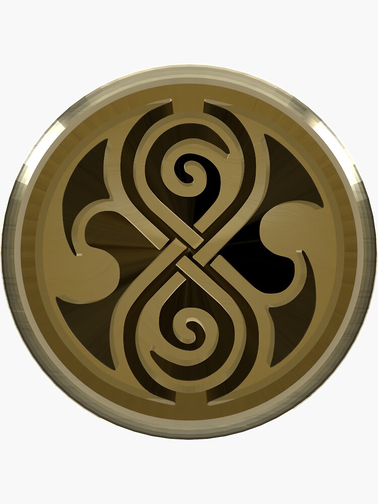 "The Seal of Rassilon - Gold & Silver" Sticker for Sale by ...