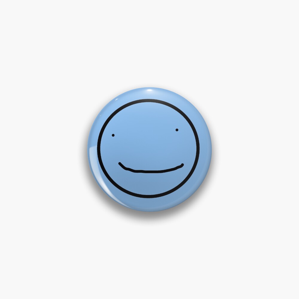 "dream smile face blue" Pin for Sale by PiranDrake | Redbubble
