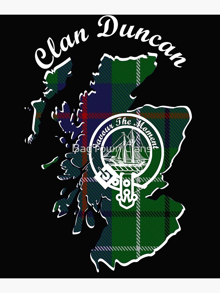 "Clan Duncan Scotland Map Crest" Art Print by ljrigby | Redbubble