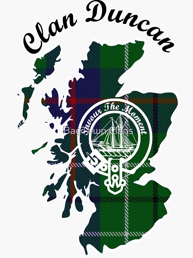 "Clan Duncan Scotland Map Crest" Sticker for Sale by ljrigby | Redbubble