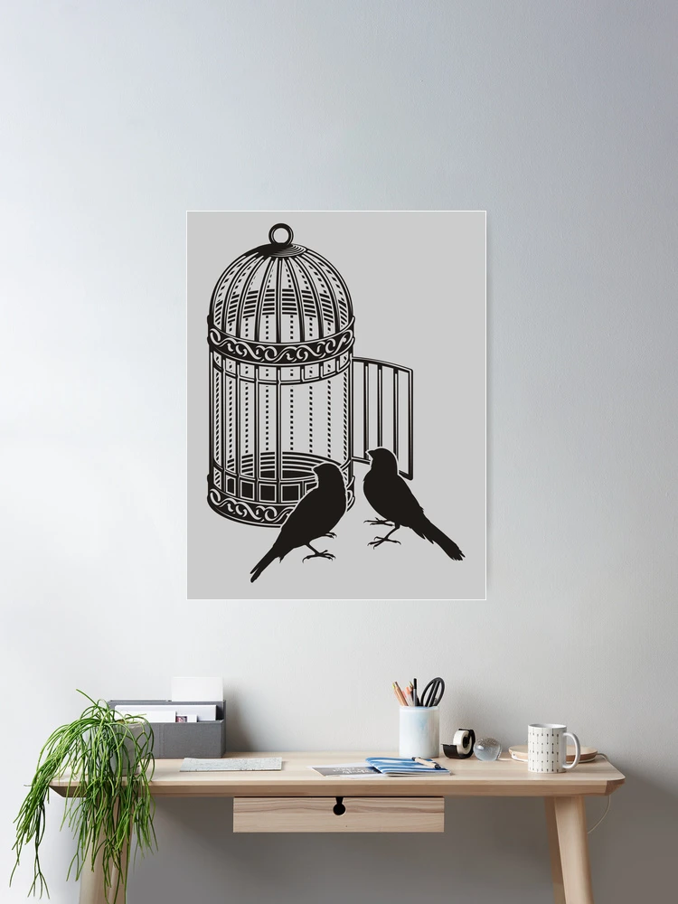 Bird Cage Bird Cage Cage Creative Poster Design