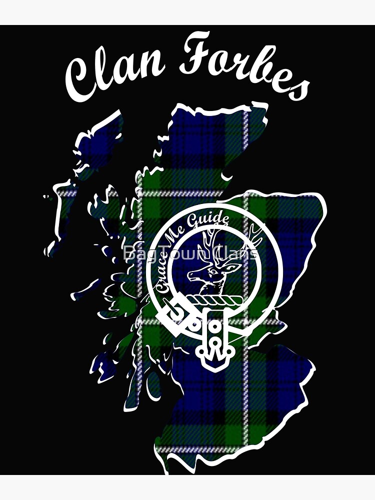 "Clan Forbes Scotland Map Crest" Poster for Sale by ljrigby | Redbubble
