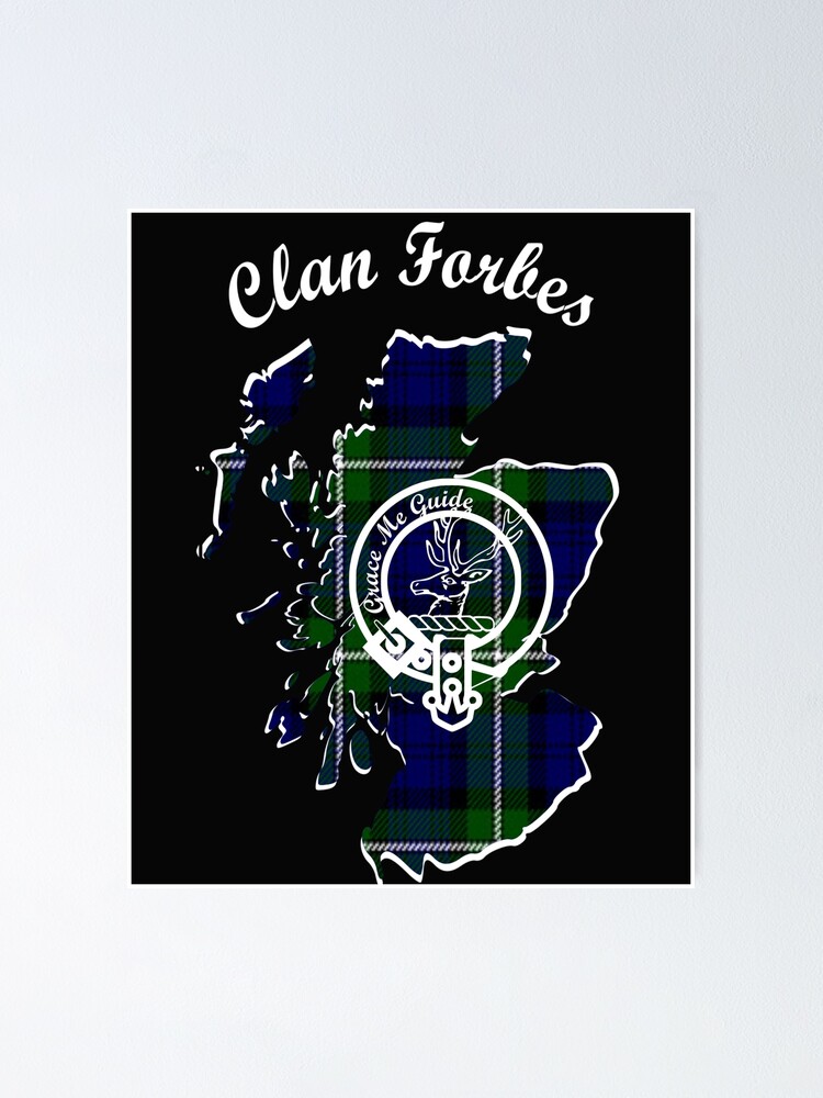 "Clan Forbes Scotland Map Crest" Poster for Sale by ljrigby | Redbubble