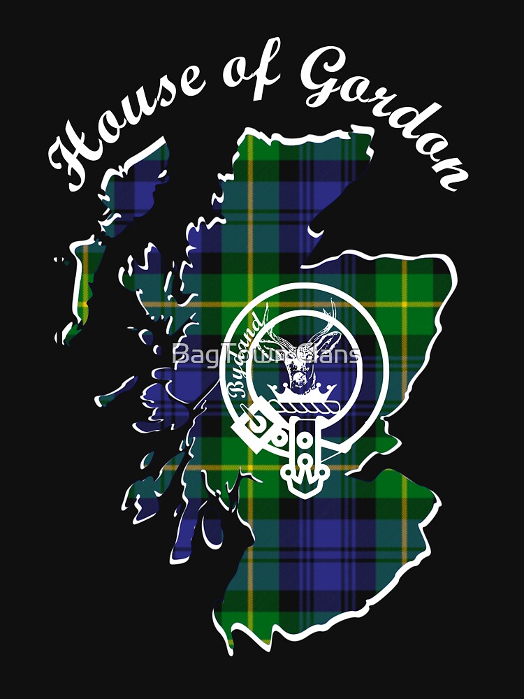 "Clan Gordon Scotland Map Crest" T-shirt for Sale by ljrigby ...