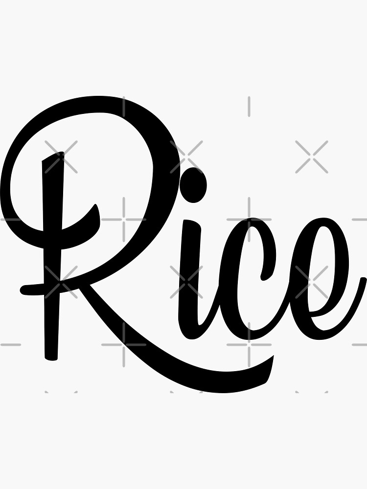 "Rice" Sticker for Sale by alisonlove | Redbubble