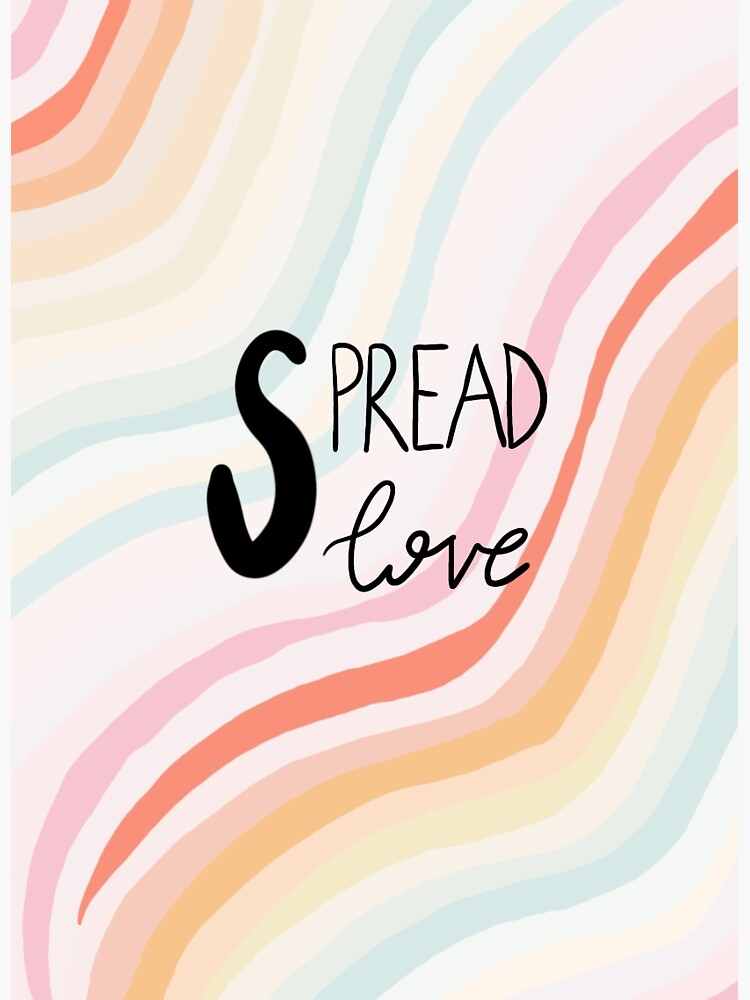 "Spread love" Sticker for Sale by Doodles-by-Bean | Redbubble