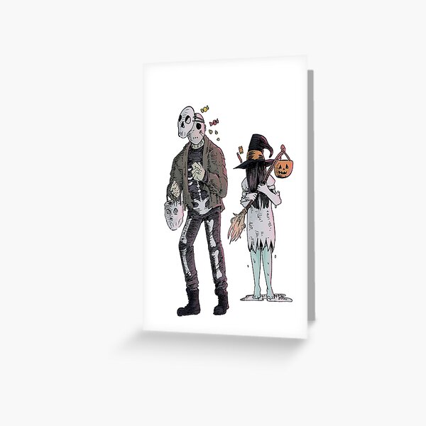"Jason and Sadako Trick or Treating " Greeting Card for Sale by ...