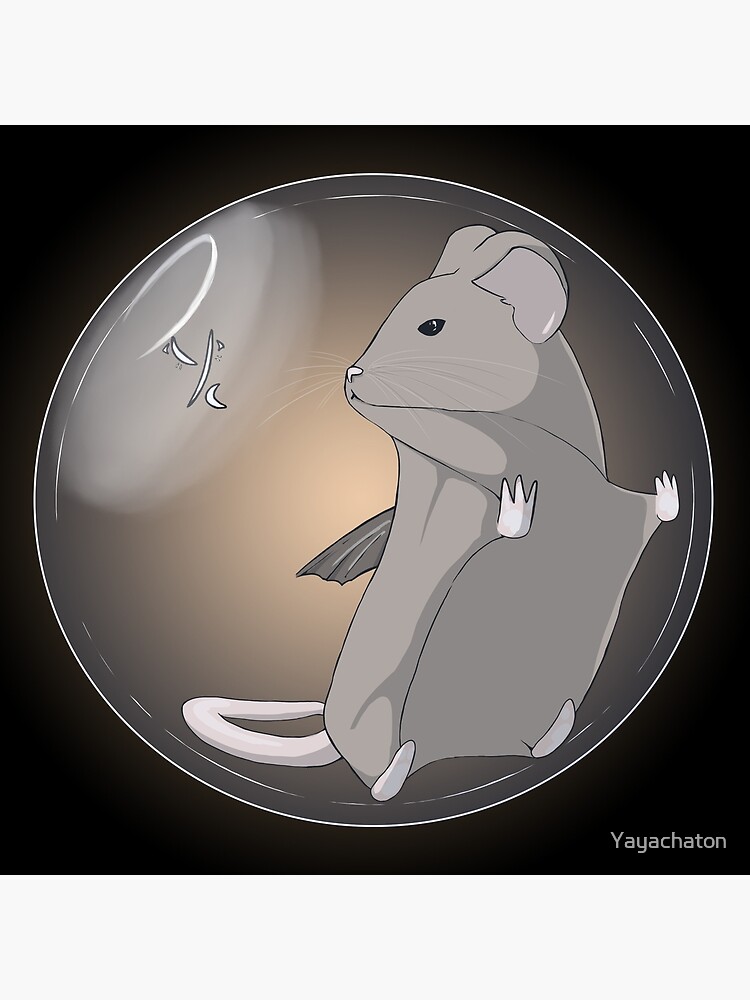 "drawing of a rat in a ball" Poster by Yayachaton | Redbubble