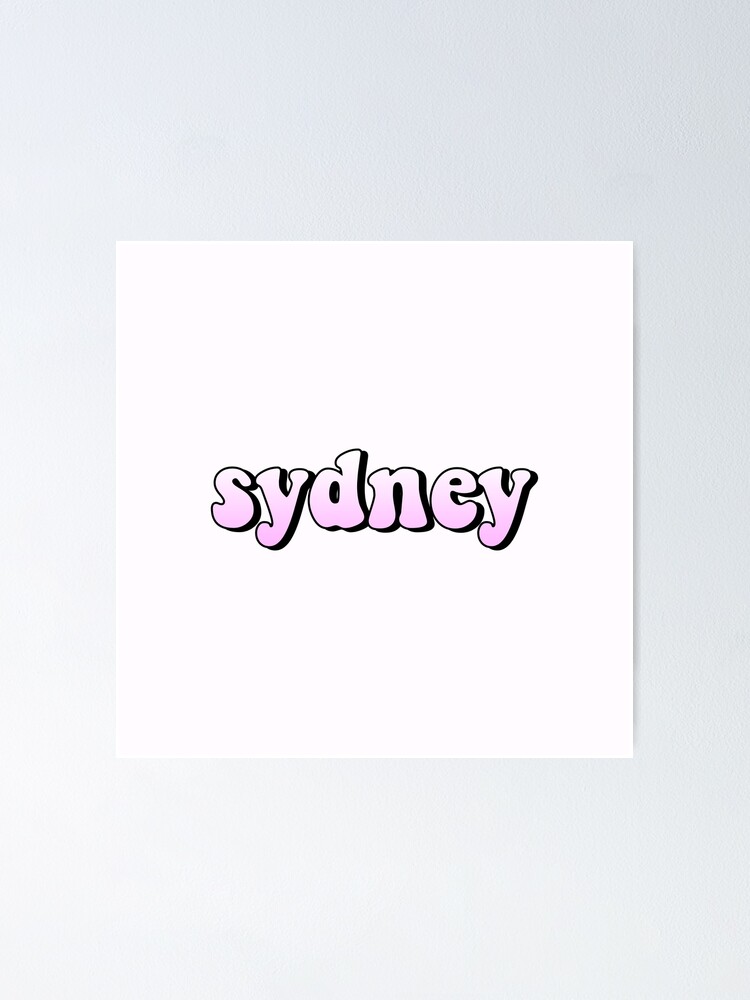 "aesthetic pastel pink gradient sarah name" Poster for Sale by ...