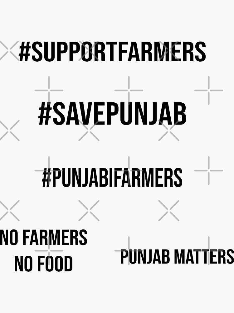 "Kisan Sticker Pack (Punjabi Farmers)" Sticker for Sale by jasleenM ...