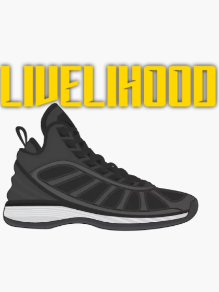 "livelihood with Logo design Yellow fonts" Sticker by DanRune | Redbubble