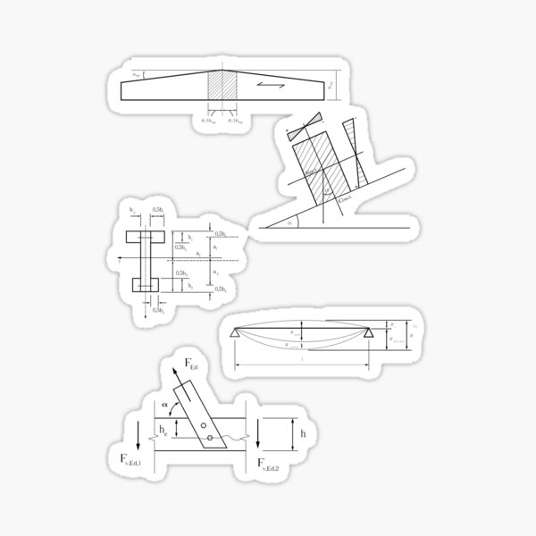 "Wooden construction schemes" Sticker for Sale by Johka | Redbubble
