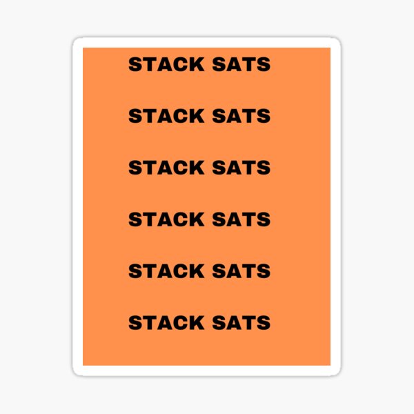 "stack sat" Sticker for Sale by KitUdemba | Redbubble