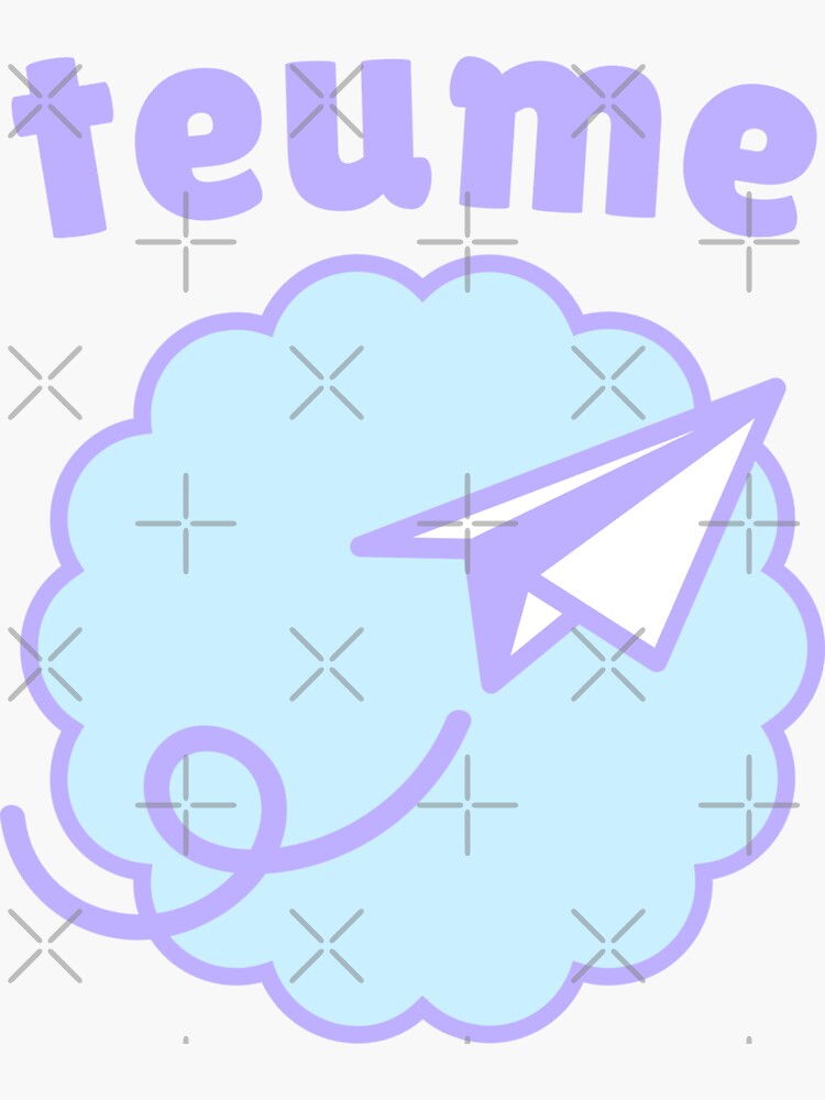 "Teume Treasure Maker Paper Airplane" Sticker by treasureou | Redbubble