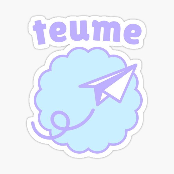 "Teume Treasure Maker Paper Airplane" Sticker by treasureou | Redbubble