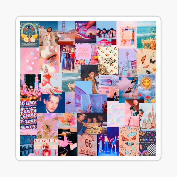 "Rainbow Collage " Sticker by caseofparanoia | Redbubble