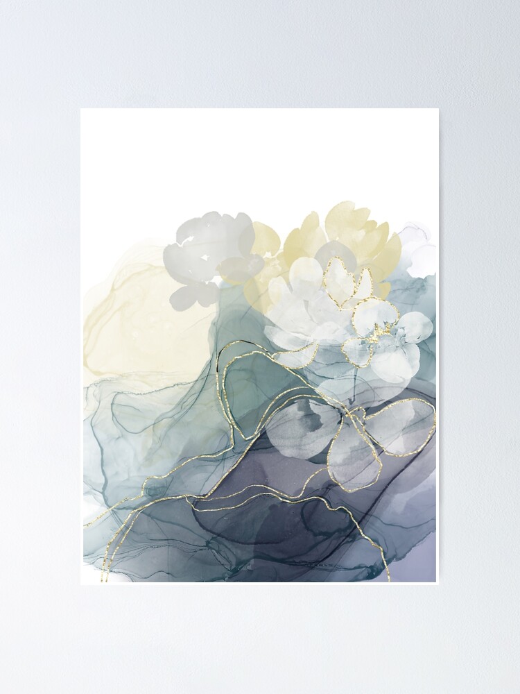 "Floral Pastel Abstract Art" Poster for Sale by TrinaBakerArt | Redbubble
